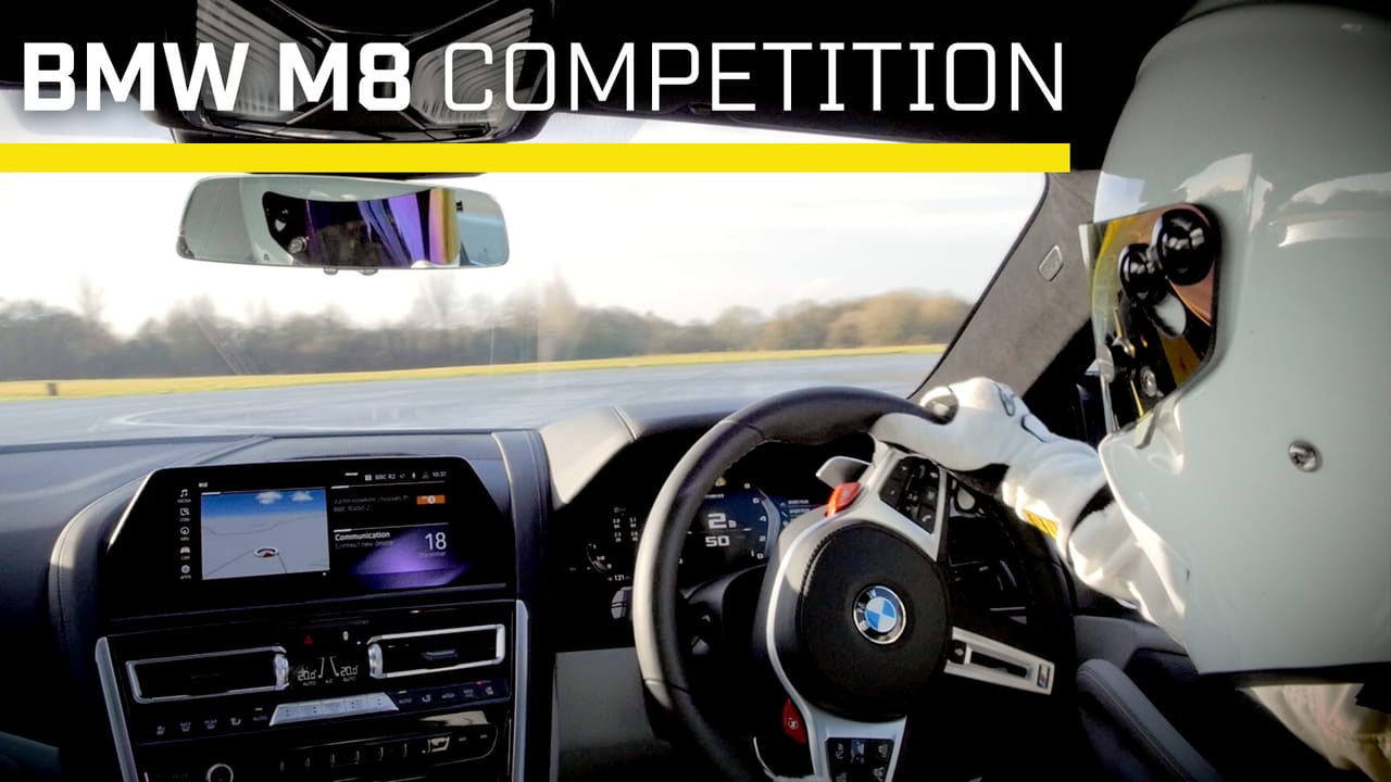 Watch Stig lap the BMW M8 Competition around the TG track | Top Gear